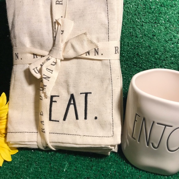 Rae Dunn | Dining | Rae Dunn Eat Enjoy Napkinsnwt | Poshmark